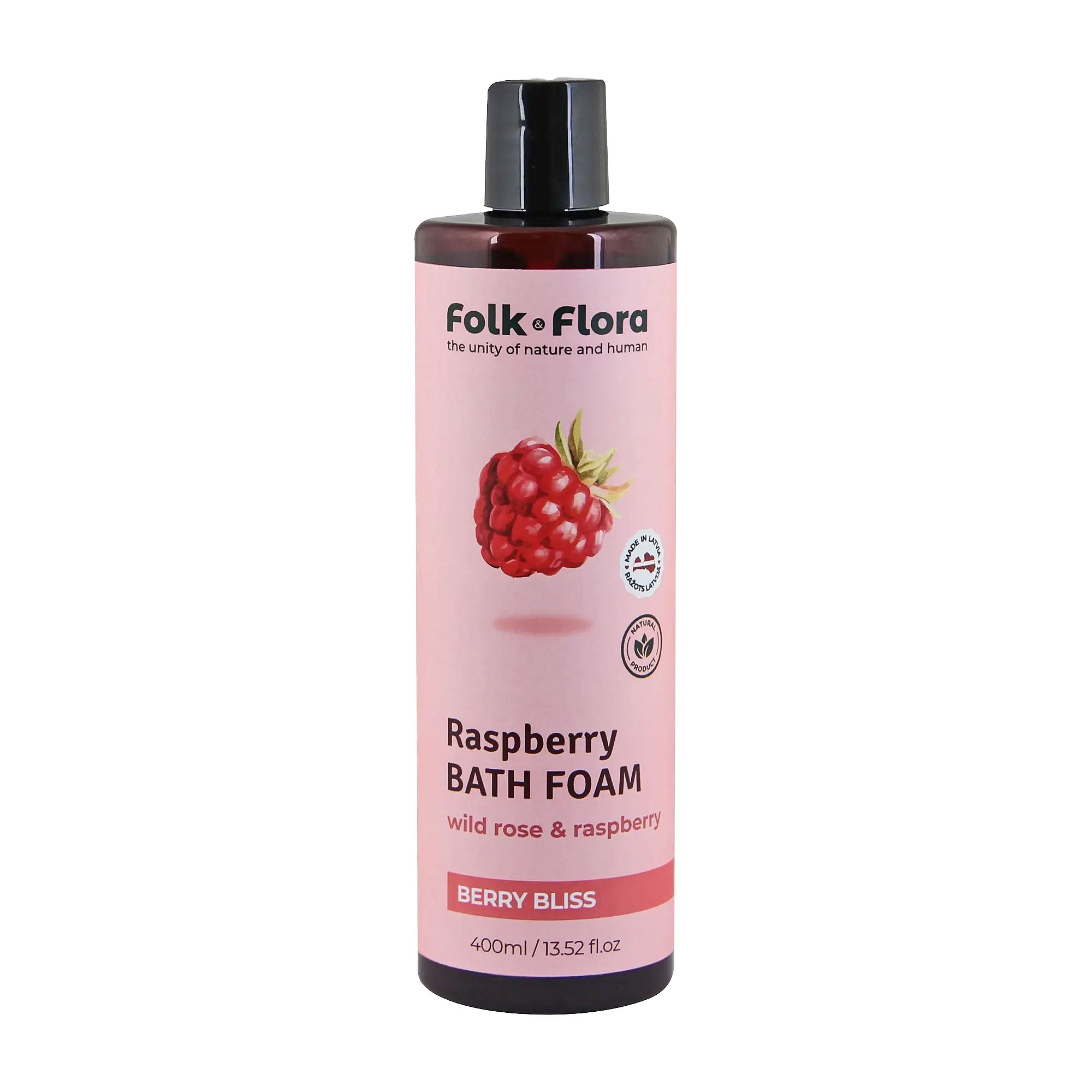Folk & Flora Raspberry berry bliss bath foam, 400 mL – Peppery Spot