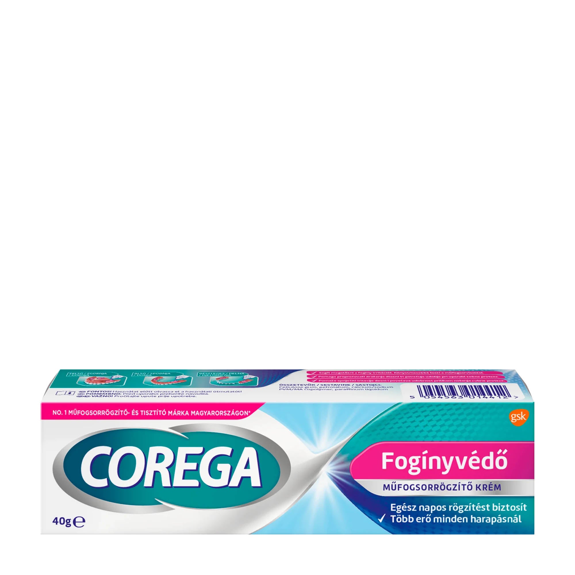 Corega Gum Protection denture adhesive cream, 40 g – Peppery Spot