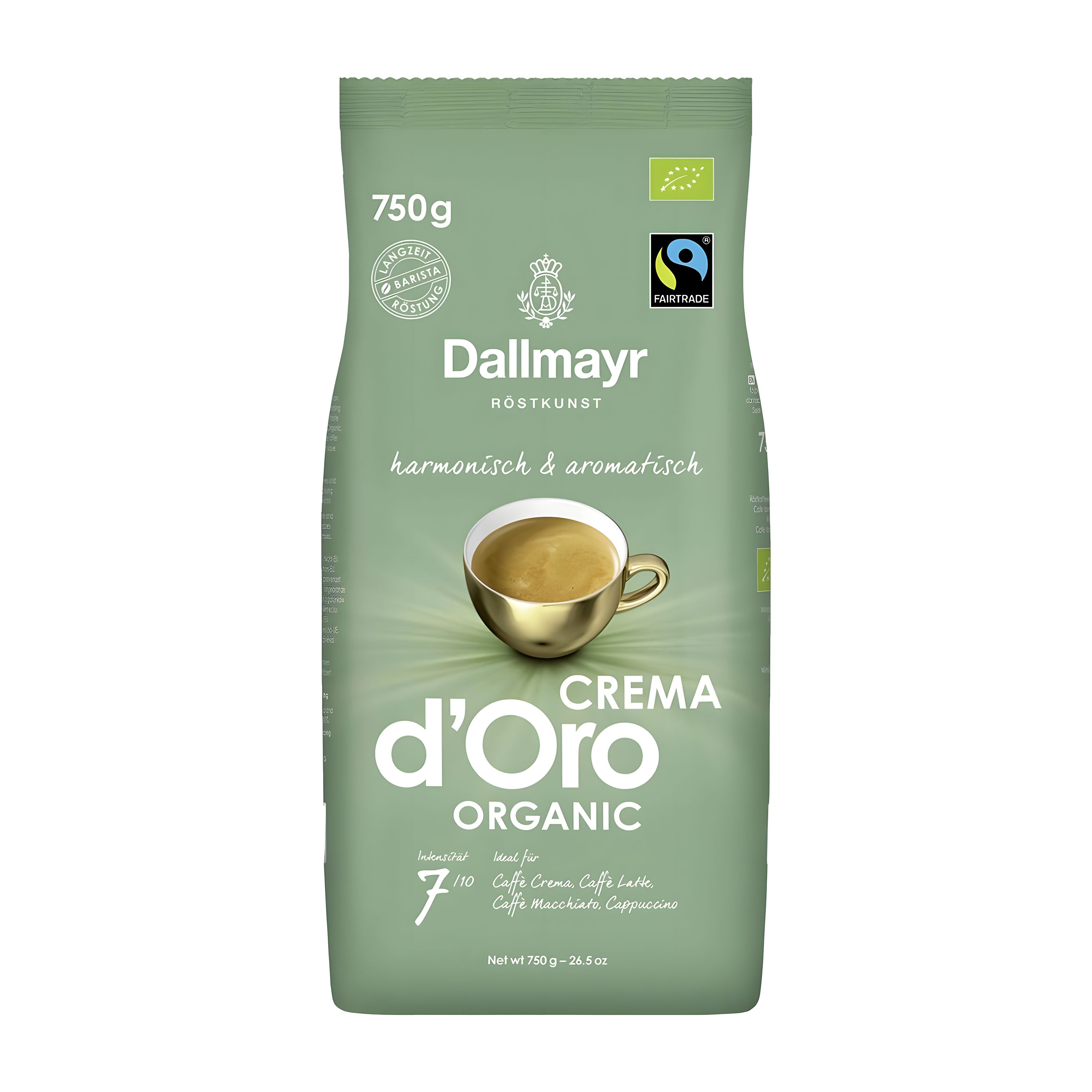 Dallmayr Café en grains Crema d'Oro Bio, 750 g – Peppery Spot