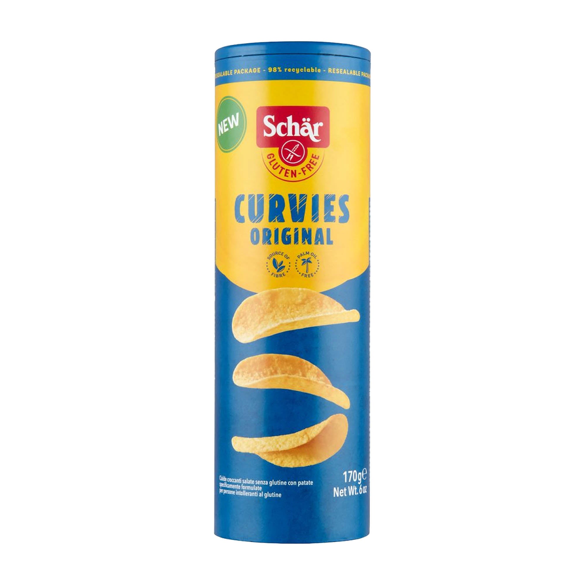 Schär Curvies Crispy Chips Original gluten-free, 170 g – Peppery Spot