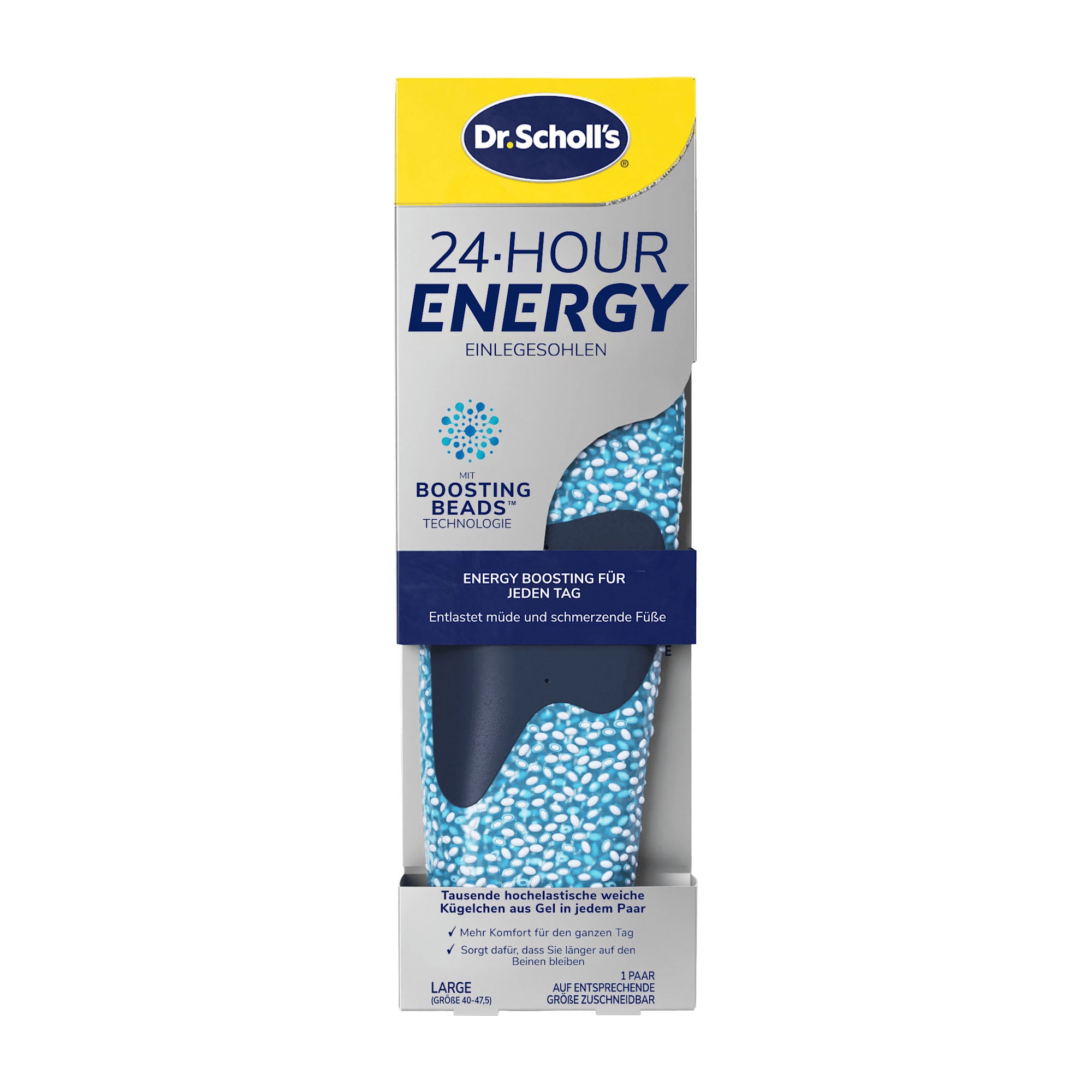 Dr Scholl's 24 Hour Energy insoles large, 1 Pair – Peppery Spot
