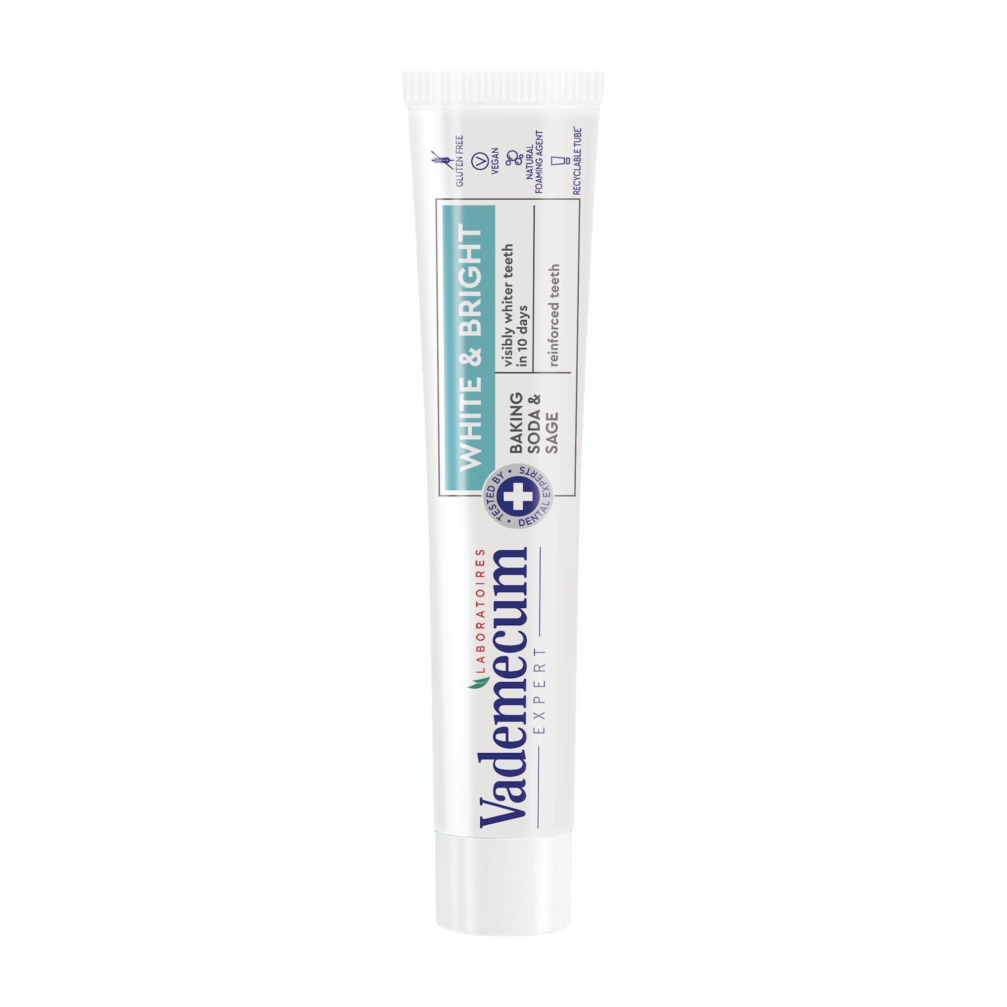 Vademecum Expert white & bright baking soda + sage toothpaste, 75 mL ...