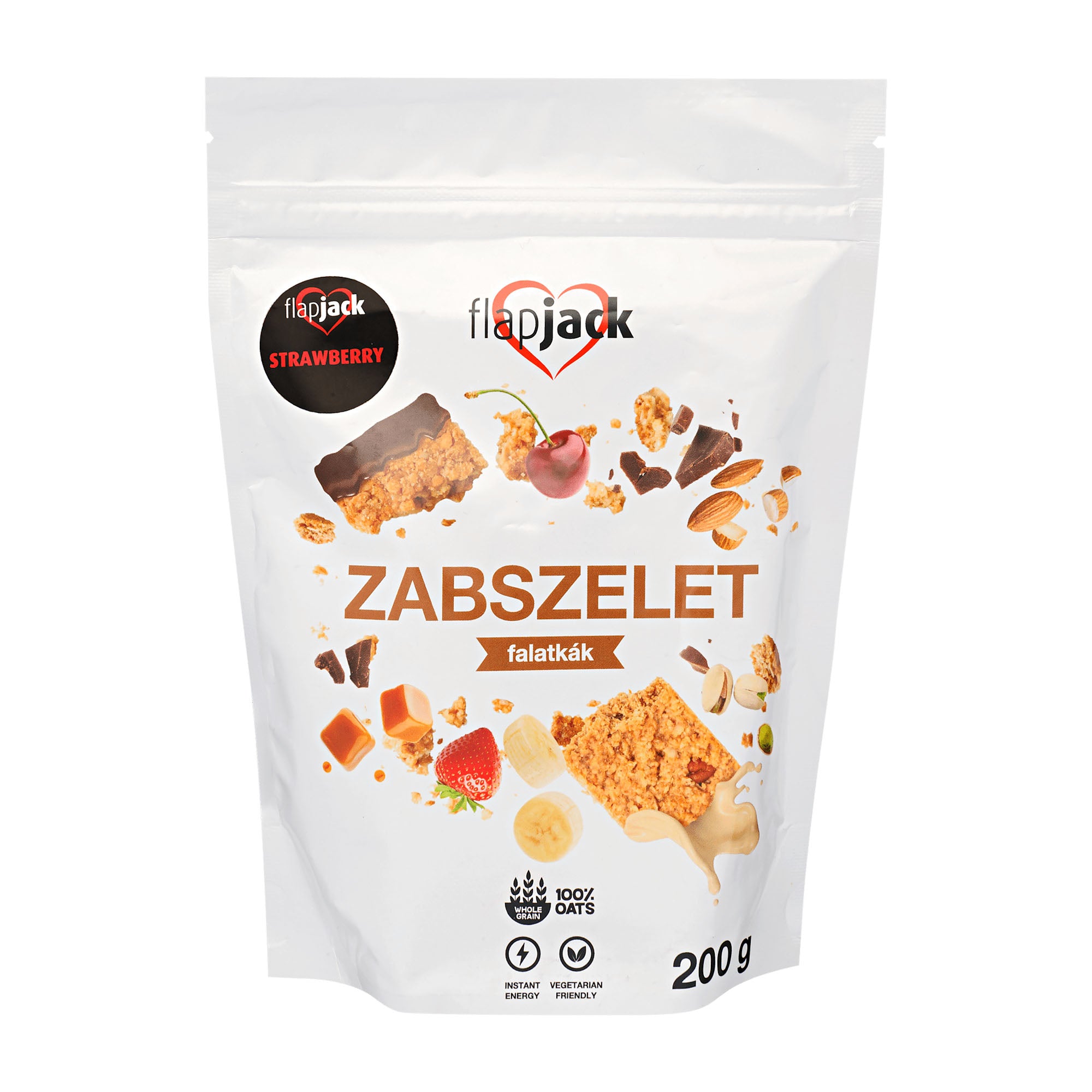 Flapjack Strawberry oat bites, 200 g – Peppery Spot