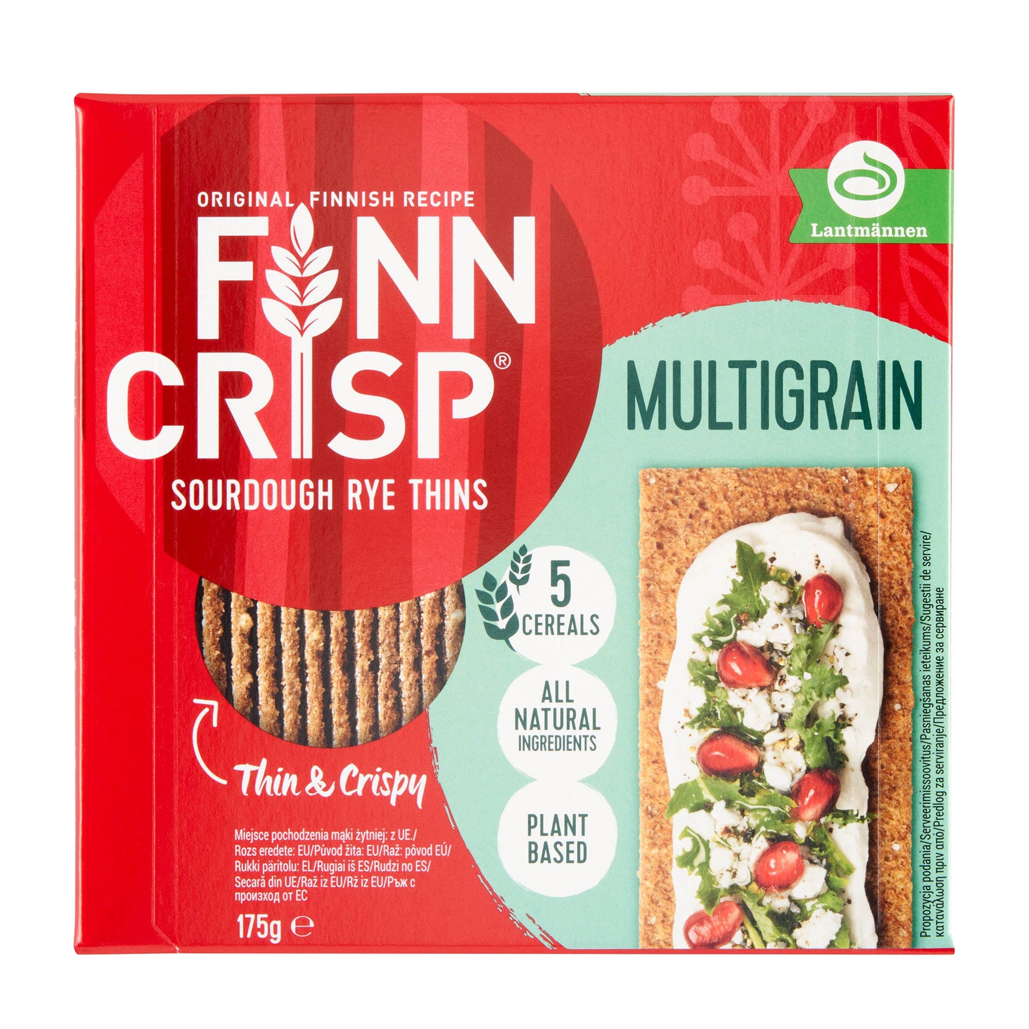 FinnCrisp Multigrain Sourdough Rye Thins flat bread, 175 g – Peppery Spot