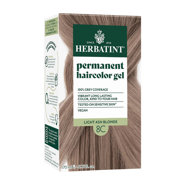 Herbatint 8C Light Ash Blonde permanent hair color gel – Peppery Spot