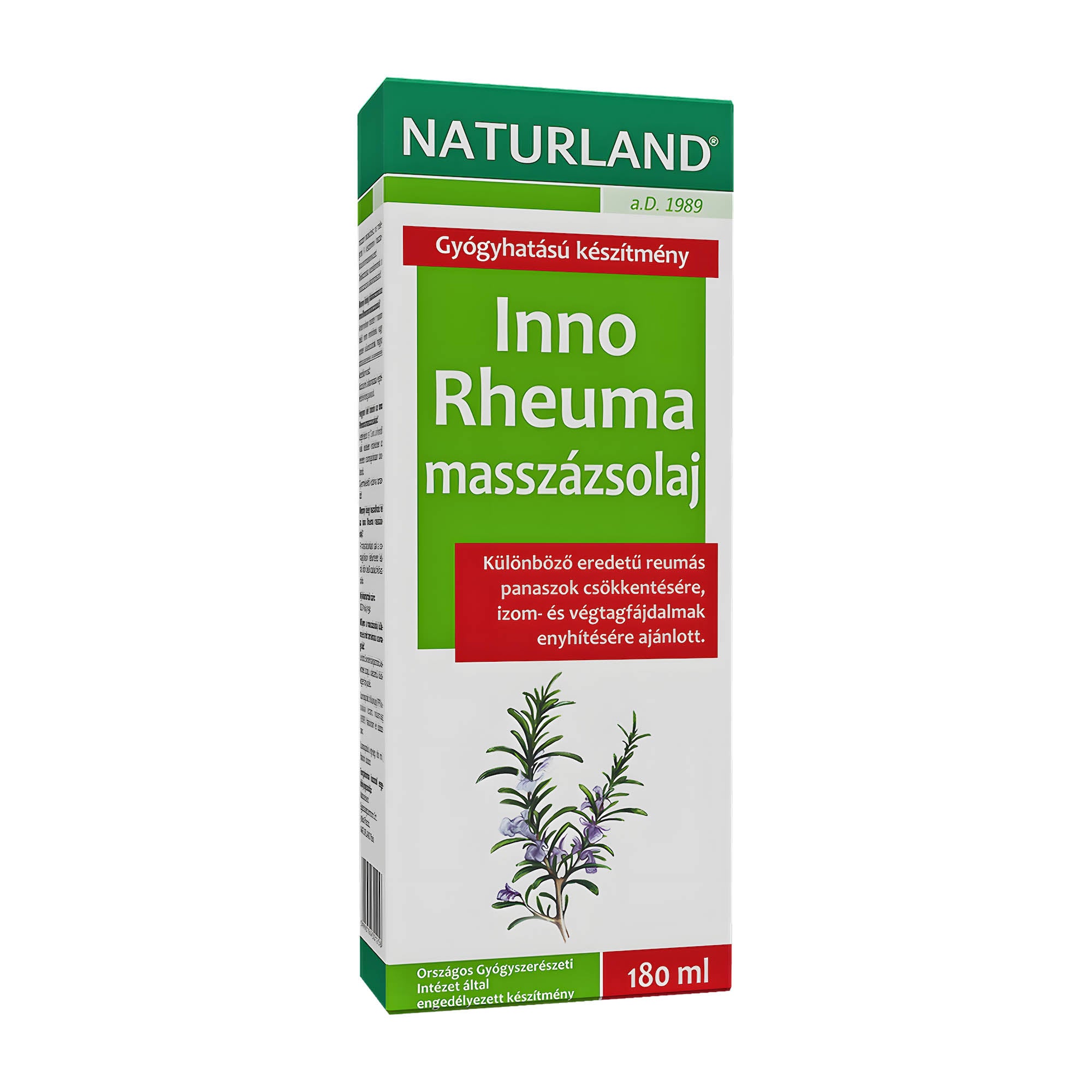 Naturland Inno Rheuma massage oil, 180 mL – Peppery Spot