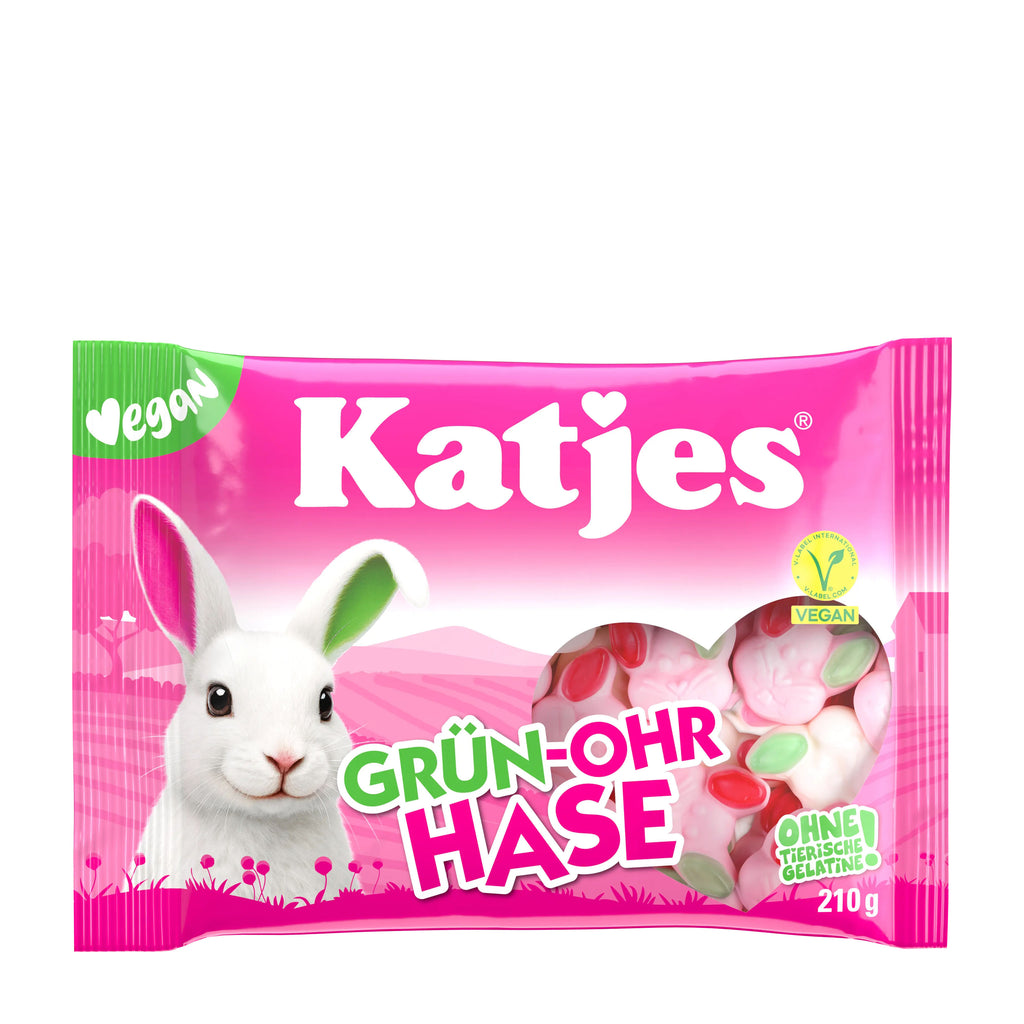 Katjes Gummy Candy Green-Ear Bunny, 210 g – Peppery Spot