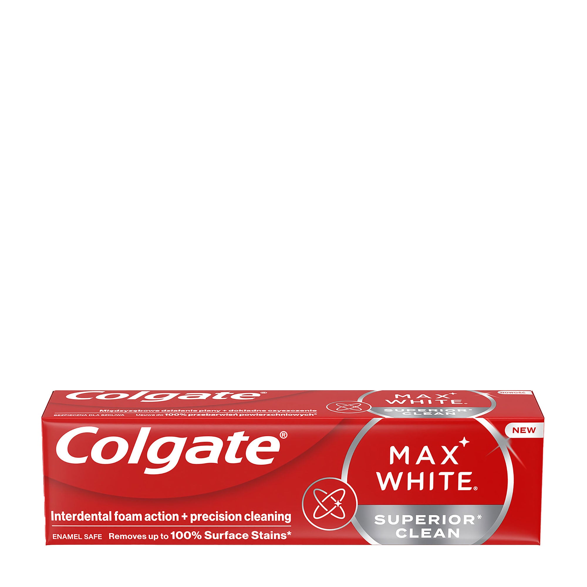 Colgate Max White superior clean toothpaste, 75 mL – Peppery Spot