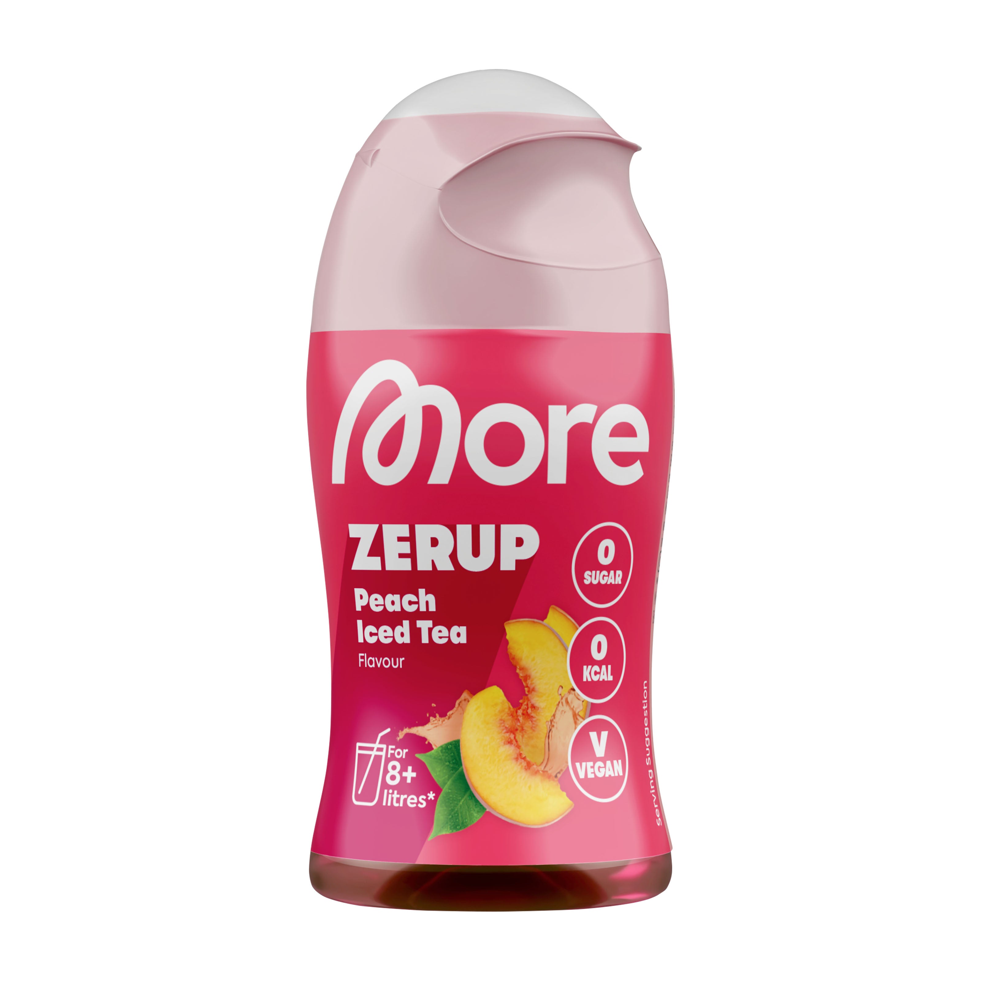 MORE Beverage Syrup ZERUP Peach Iced Tea, vegan, 65 mL – Peppery Spot
