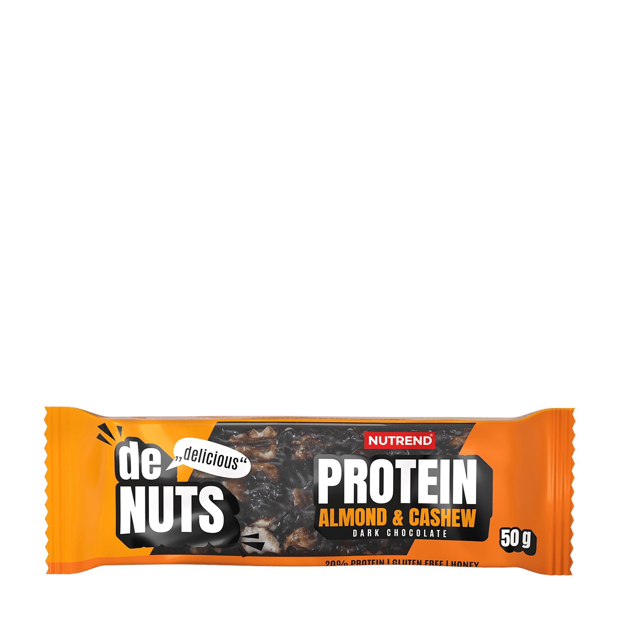 Nutrend Protein Bar almond & cashew dark chocolate, 50 g – Peppery Spot