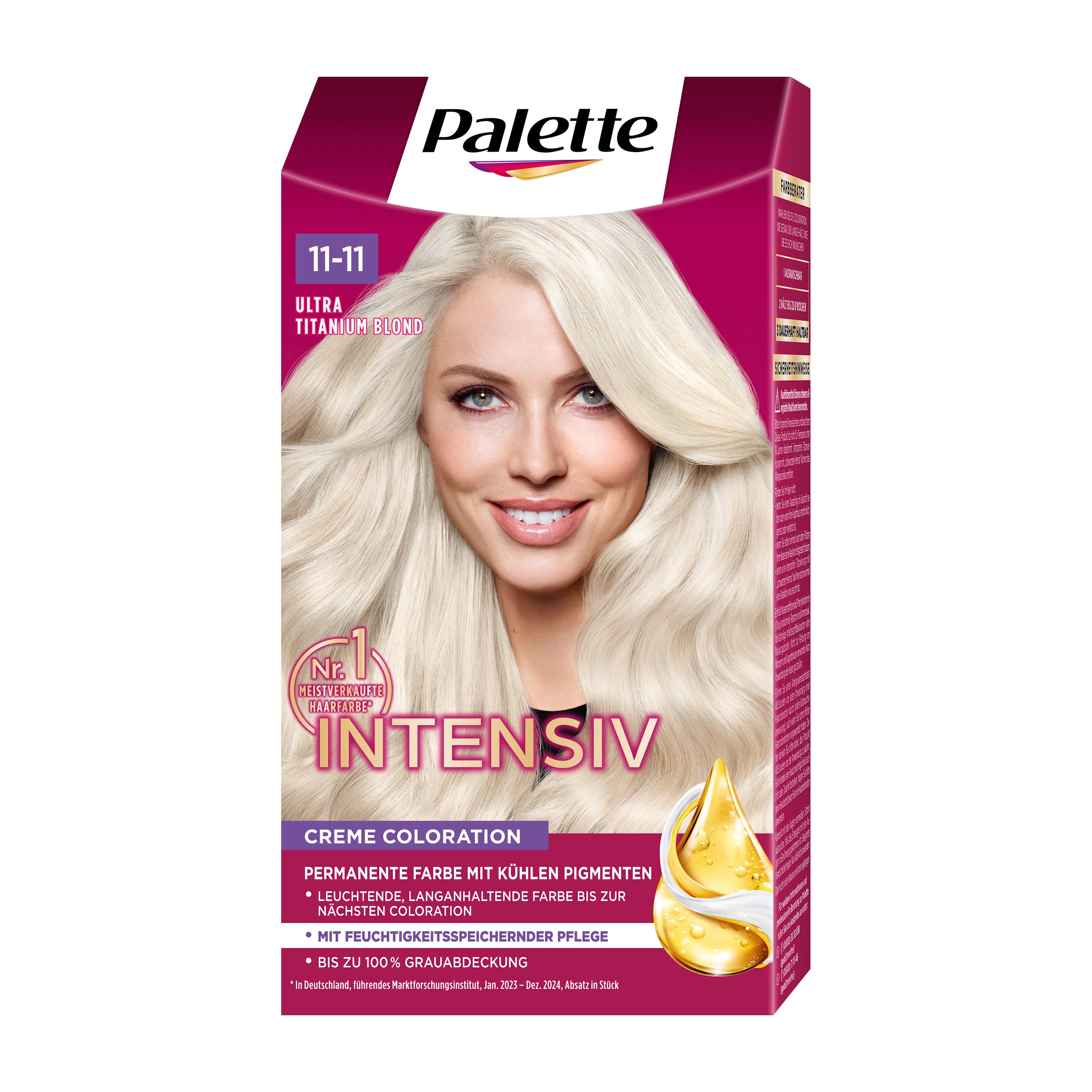 Palette INTENSIV Hair Color 11-11 Ultra Titanium Blonde – Peppery Spot