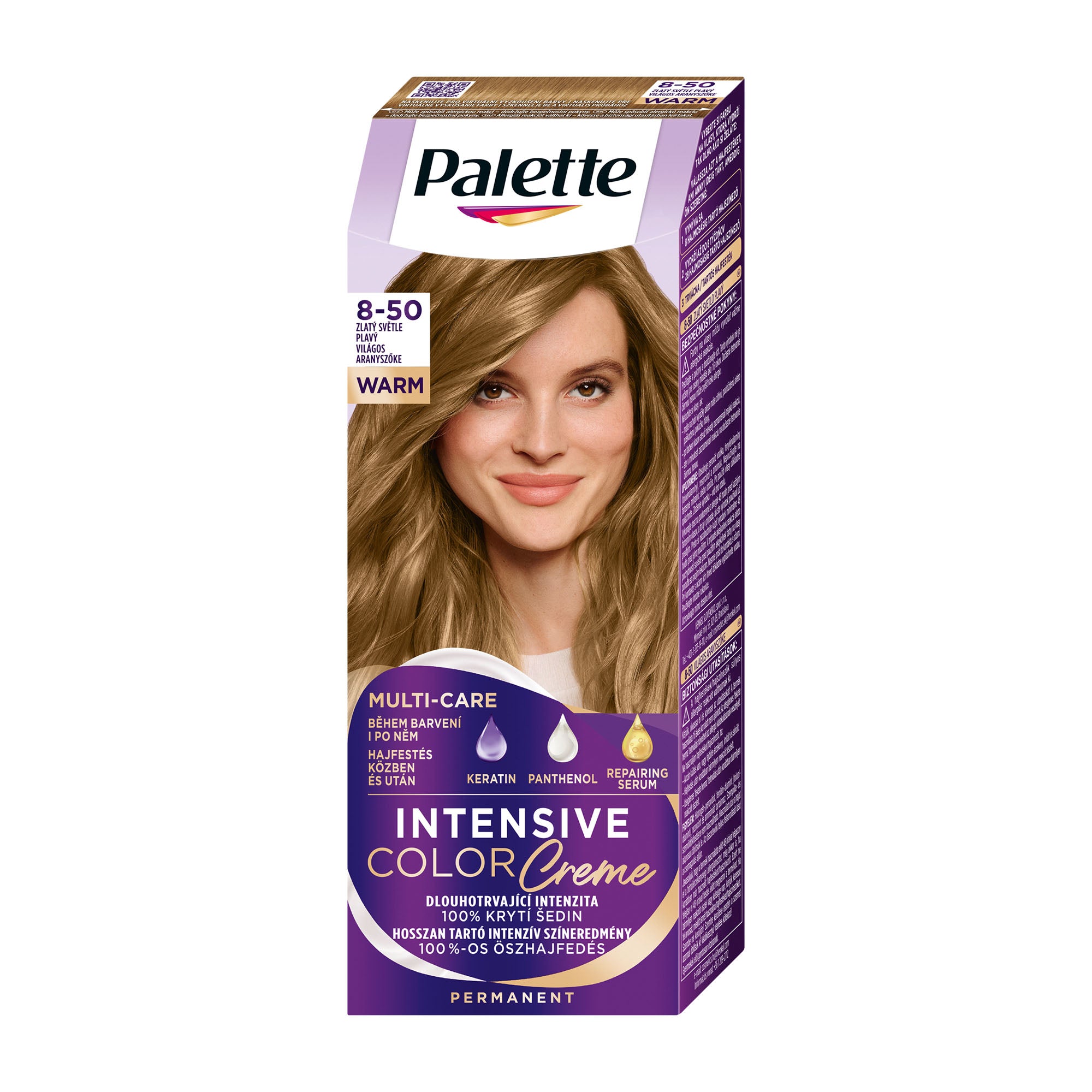 Palette INTENSIVE COLOR CREME 8-50 Blond Doré Clair – Peppery Spot