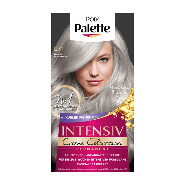 Poly Palette Intensiv U71 Cool Silver Gray permanent creme coloration ...