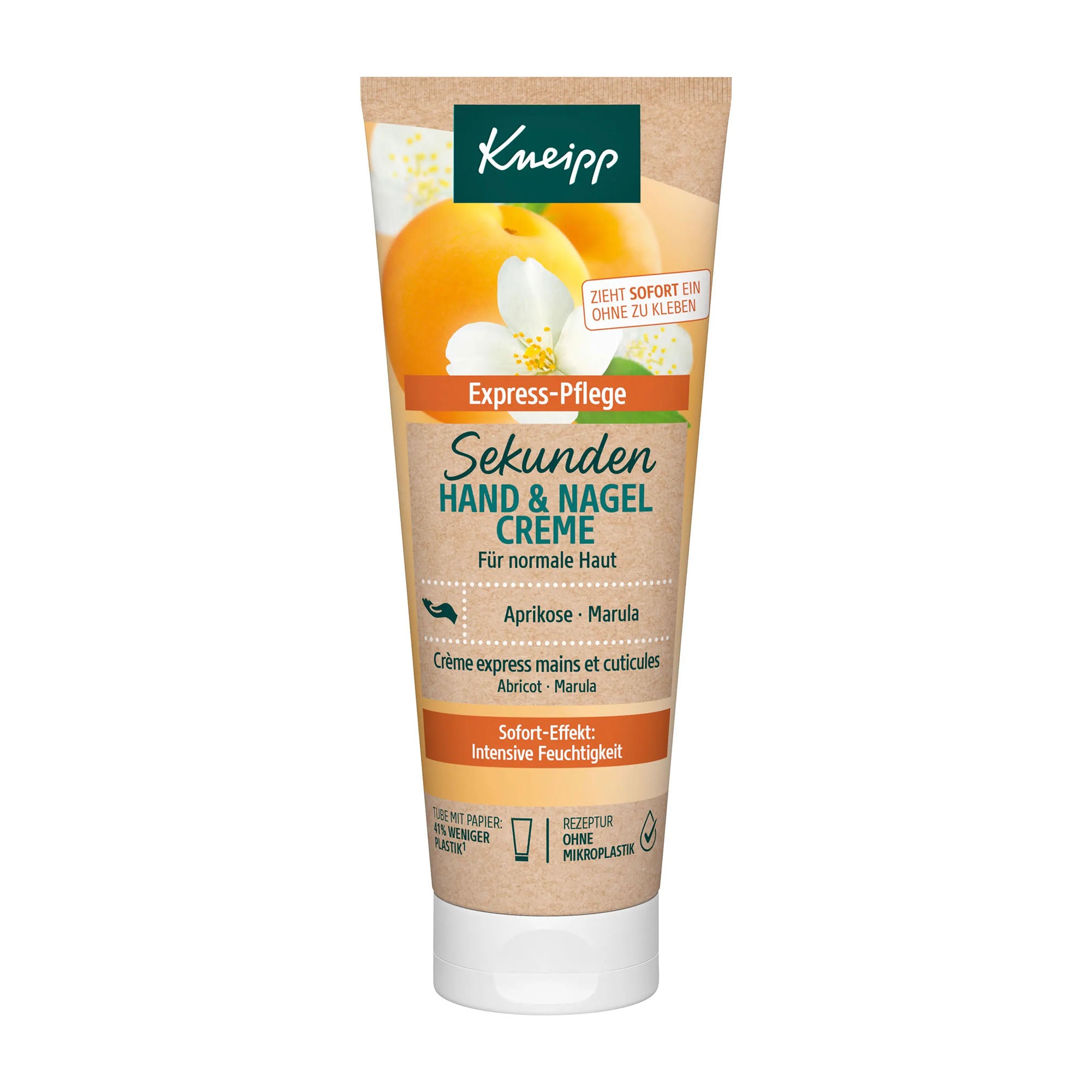 Kneipp Seconds Express Hand & Nail Cream Apricot & Marula, 75 mL – Peppery Spot