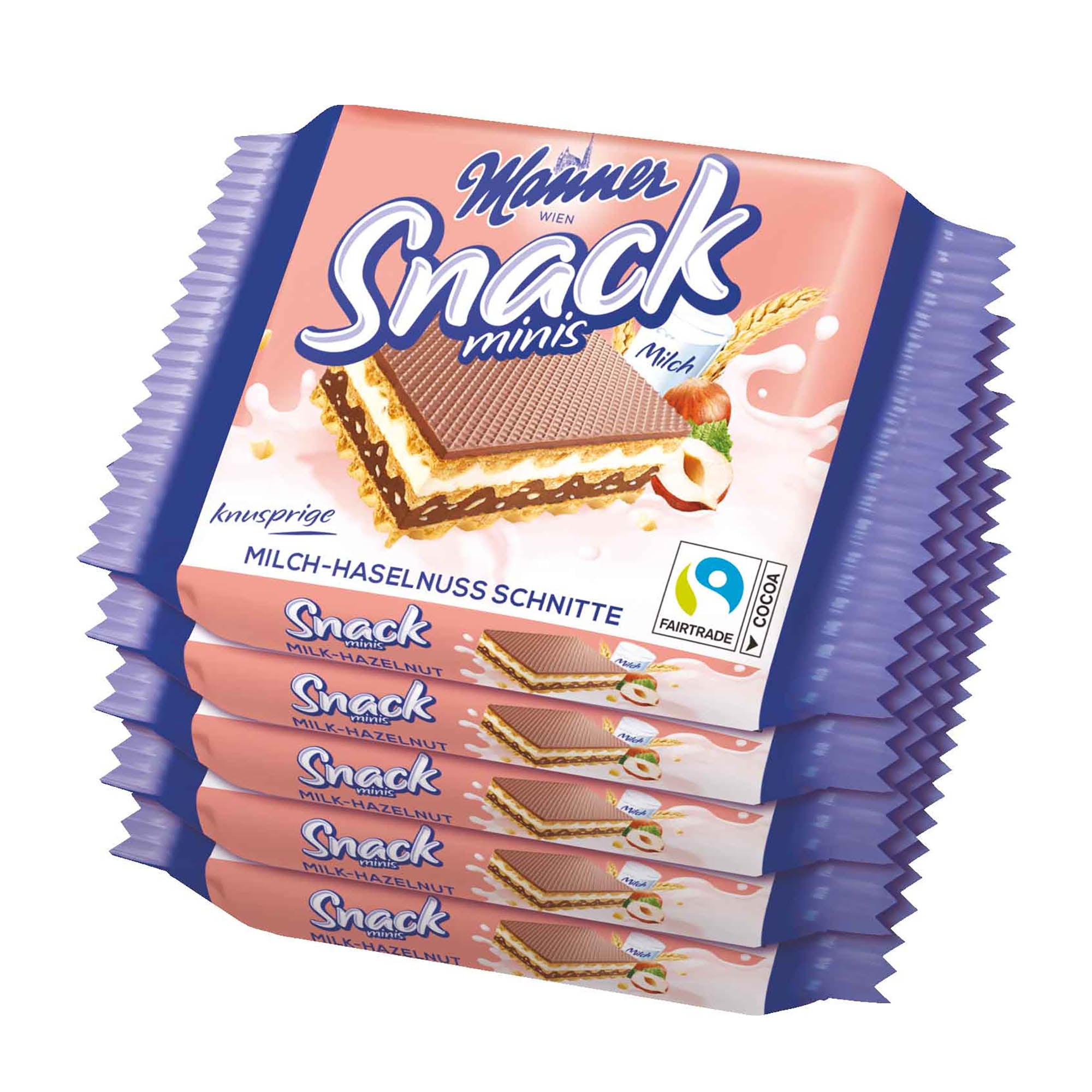 Manner Snack Minis Wafer Bars, 5x 25 g – Peppery Spot