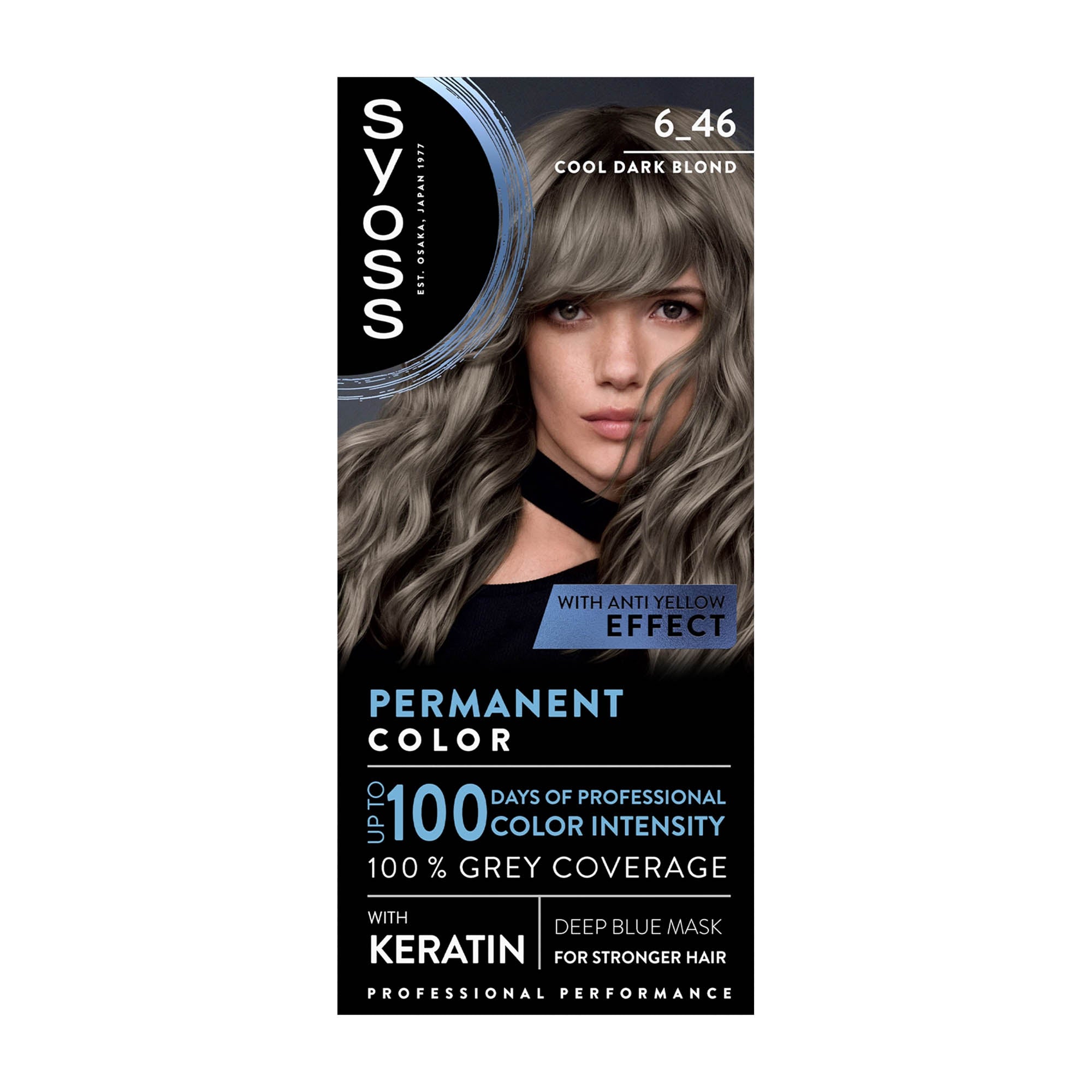 Syoss Professional 6_46 Cool Dark Blonde permanent color – Peppery Spot