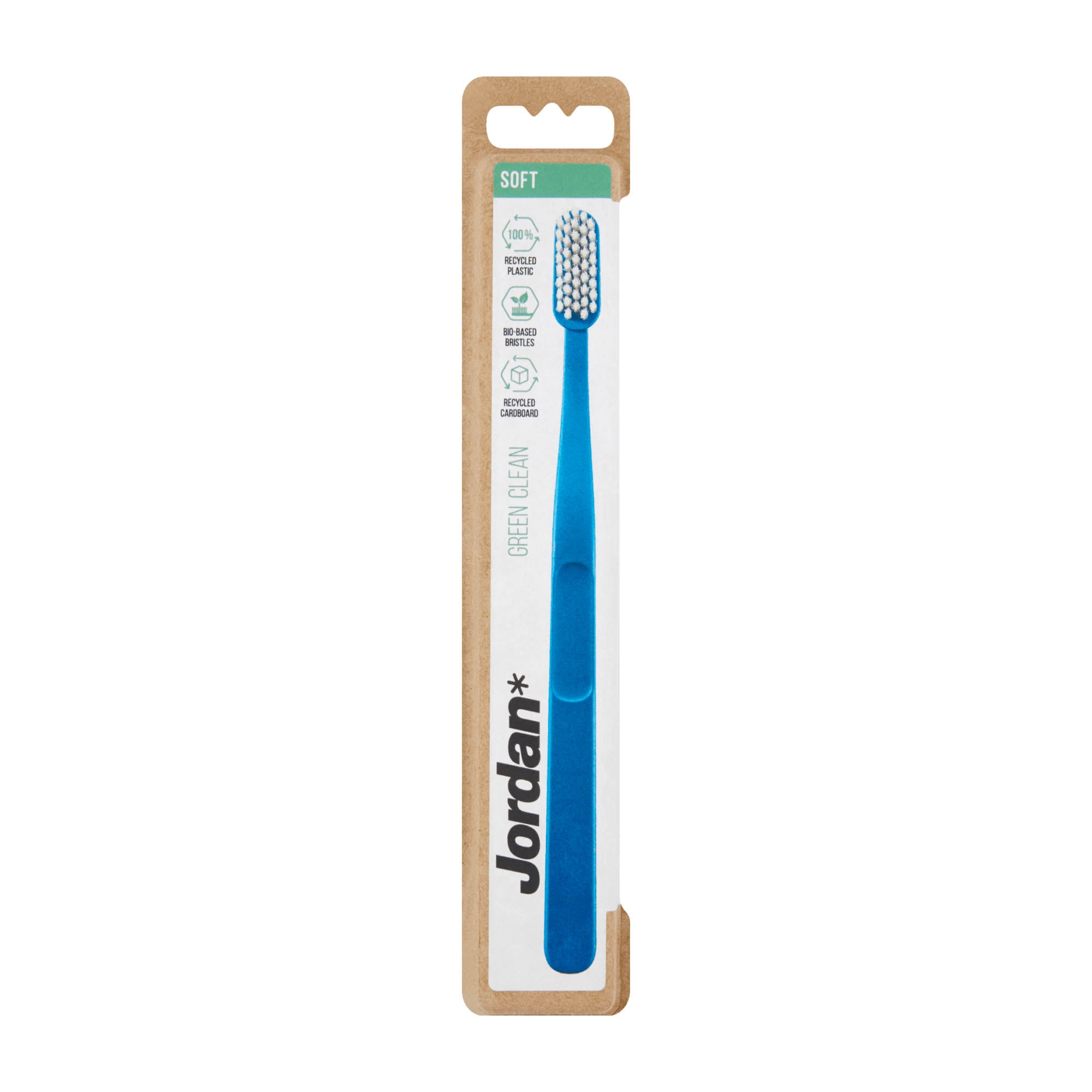 Jordan Green Clean soft manual toothbrush, 1 Count – Peppery Spot