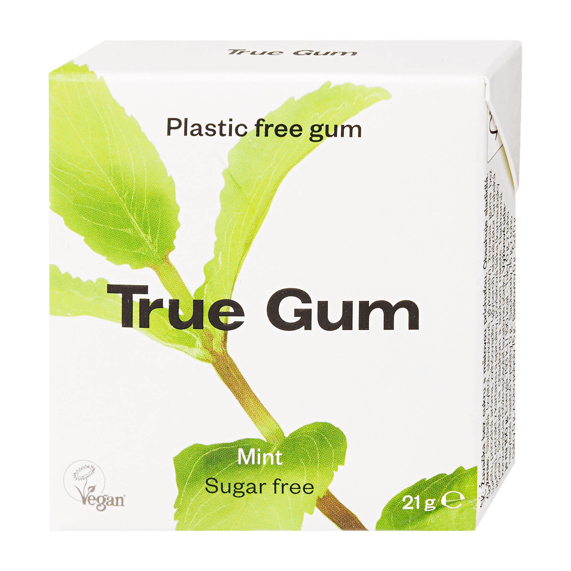 True Gum Mint sugar-free plastic-free chewing gum, 21 g – Peppery Spot